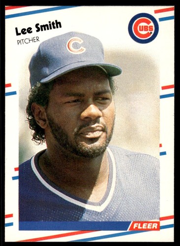 1988 Fleer Baseball Card Lee Smith Chicago Cubs #433 | eBay
