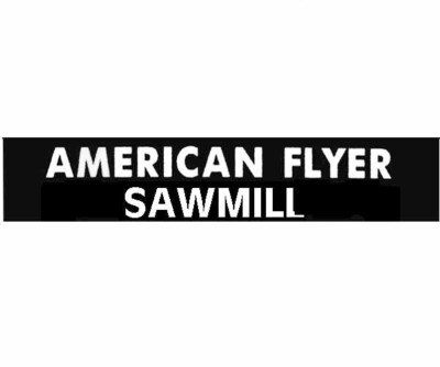 AMERICAN FLYER SAWMILL Button SELF ADHESIVE STICKER S Gauge Trains | eBay