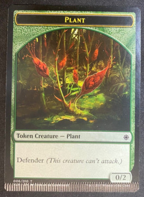 Plant Token 006 - MTG Magic - Ixalan - Misprint Miscut Crimped | eBay