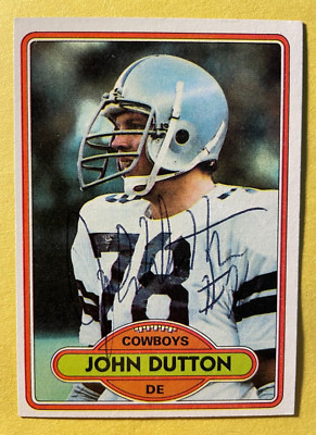 SIGNED JOHN DUTTON 1980 TOPPS FOOTBALL CARD AUTOGRAPH - COWBOYS | eBay