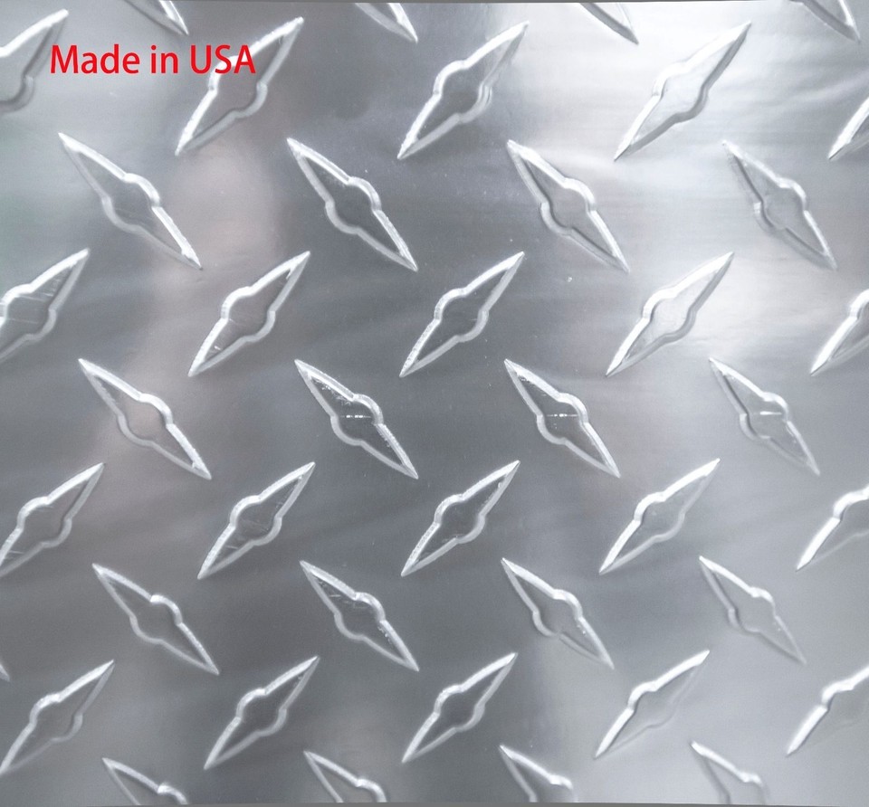 Embossed Aluminum Diamond Plate .025 x 48" x 96" (4'x8') - 2 PCS | eBay