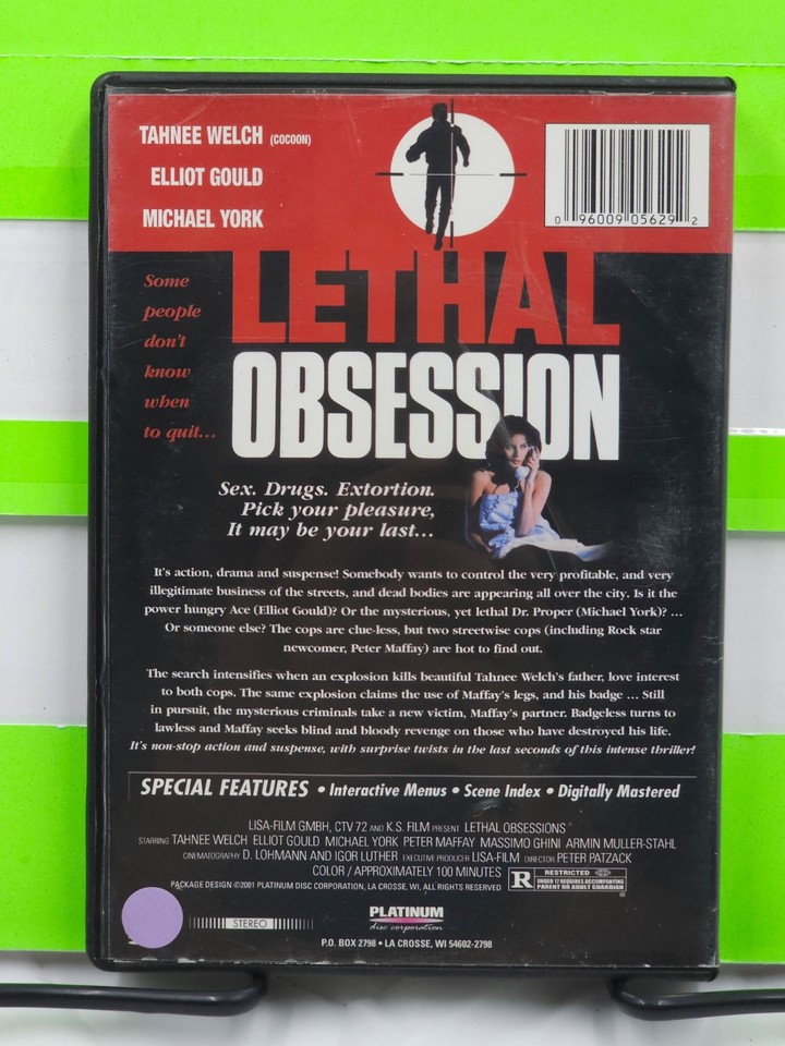 LETHAL OBSESSION SOME PEOPLE DON'T KNOW WHEN TO QUIT ELLIOT GOULD DVD | eBay