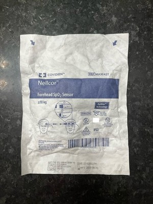 LOT OF 25 Covidien MAXFAST Nellcor Forehead Sp02 Sensor EXP 2024/2025 ...