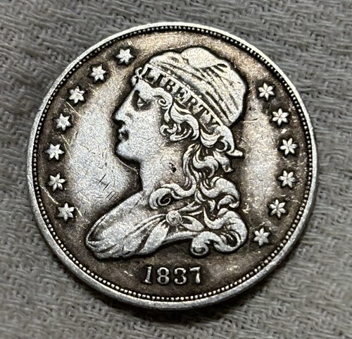 1837 Capped Bust Silver Quarter Nice High Grade Old Us Coin | eBay