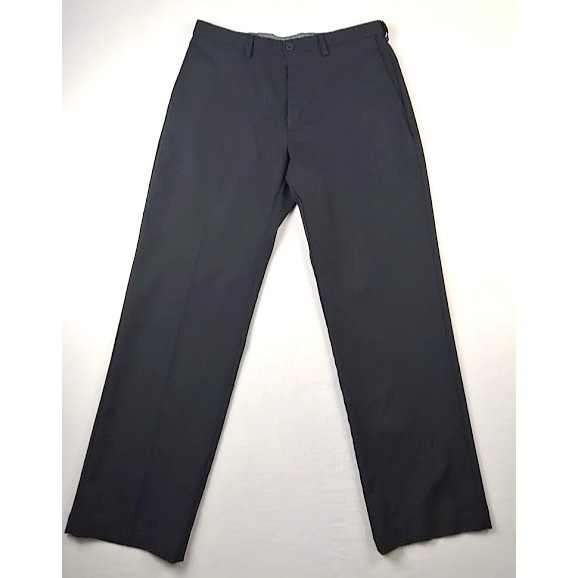 Haggar Mens 36x30 Black Dress Pants Performance Flex Comfort Fit ...