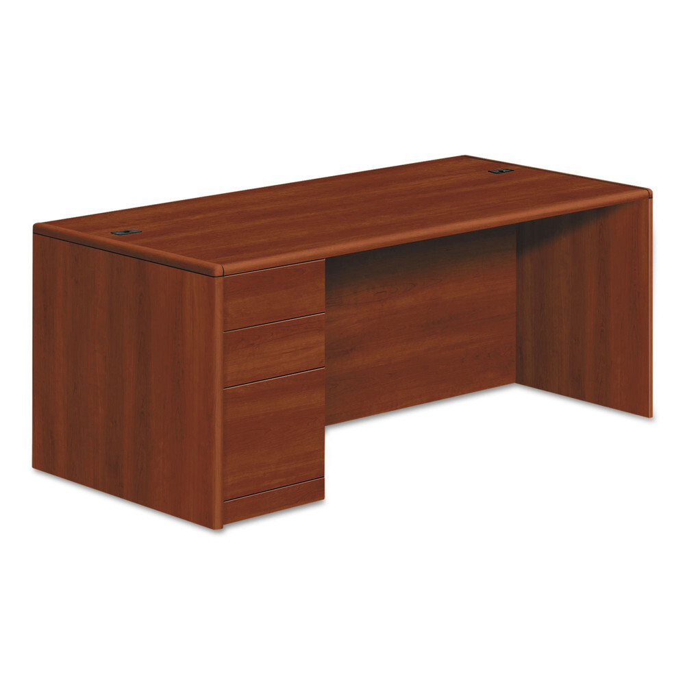 HON 10788LCO 10700 72 x 36 x 29.5 1 Full-Height Left Ped Desk - Cognac ...