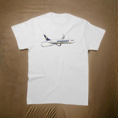 Aviation Airplane Ryanair Aviator Airline Mens Fly T-shirt Sizes S to ...