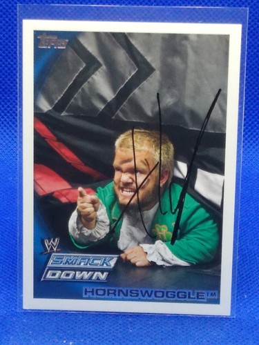 AUTOGRAPH Hornswoggle 2010 Topps WWE Smack Down #44 | eBay