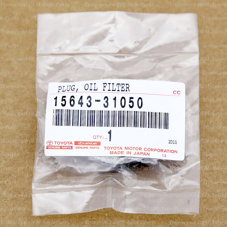 15643-31050 GENUINE OEM OIL FILTER HOUSING CAP DRAIN PLUG - TOYOTA ...