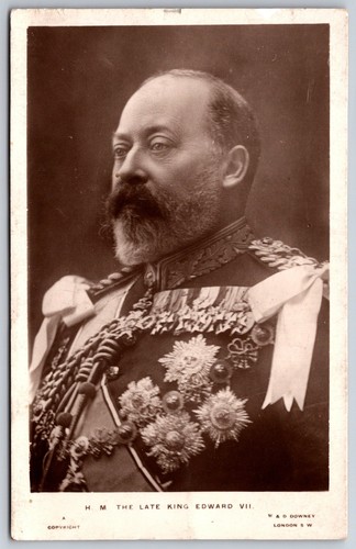 Royalty~HM The Late King Edward VII~W&D Downey~1908 RPPC | eBay