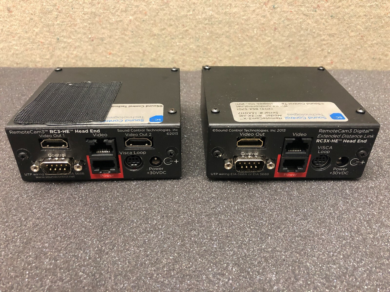 Sound Control Technologies RC3-HE & (1) RC3X-HE RemoteCam3 Digital ...