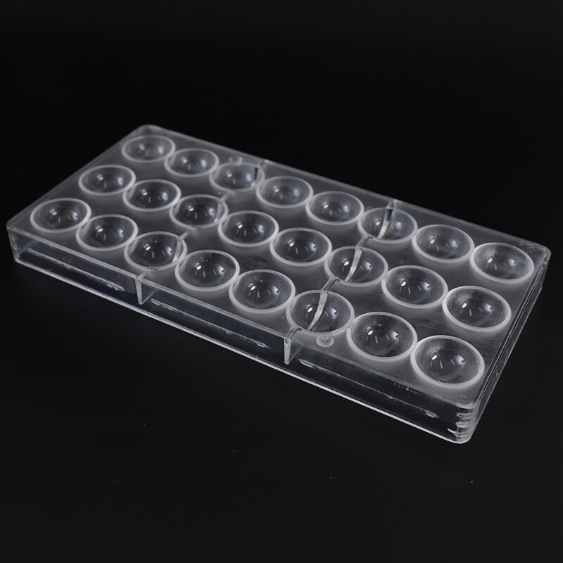 24 Holes Semi Sphere Chocolate Mould Polycarbonate Chocolate Bar Mold ...