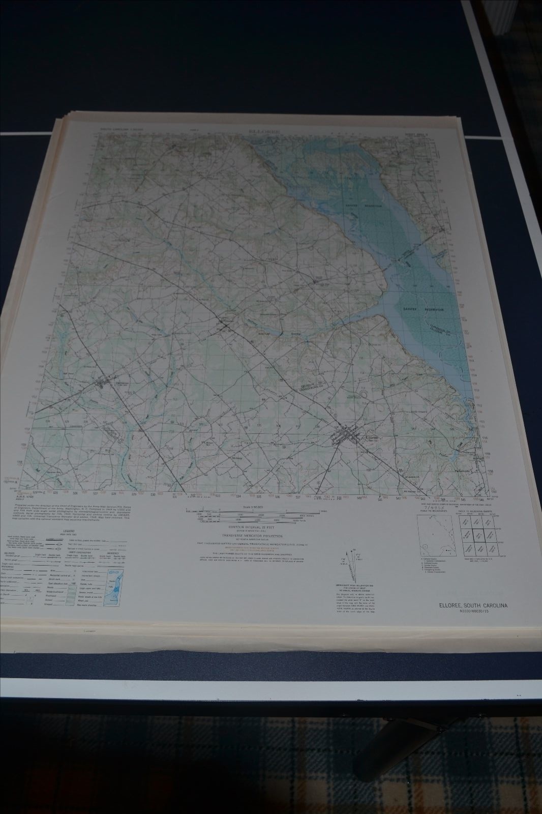 1940's Army topographic map Elloree South Carolina -Sheet 4851 II | eBay