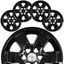 4 for Chevy Colorado WT 2015-20 Black 16" Wheel Skins Hub Caps Alloy ...