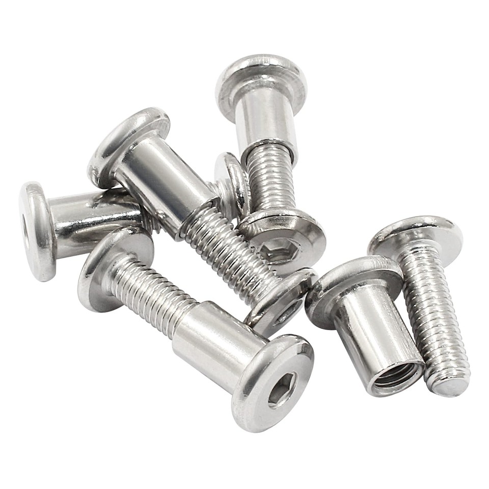 M6 x 20mm Screw Post Binding Screws, Stainless Steel Leather Screw ...