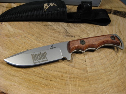 Nice Gerber Freeman Hunter Nosler Fixed Blade Knife with Sheath & Box ...