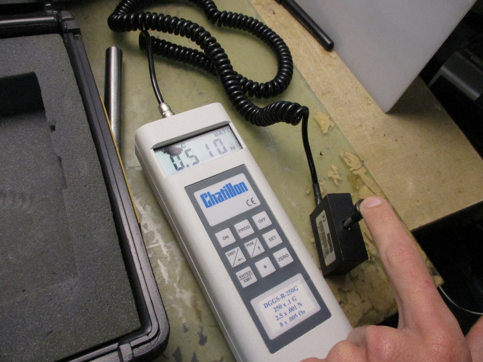 chatillon dggs-r-250g digital force gauge load cell gage [4*K-21.5] | eBay