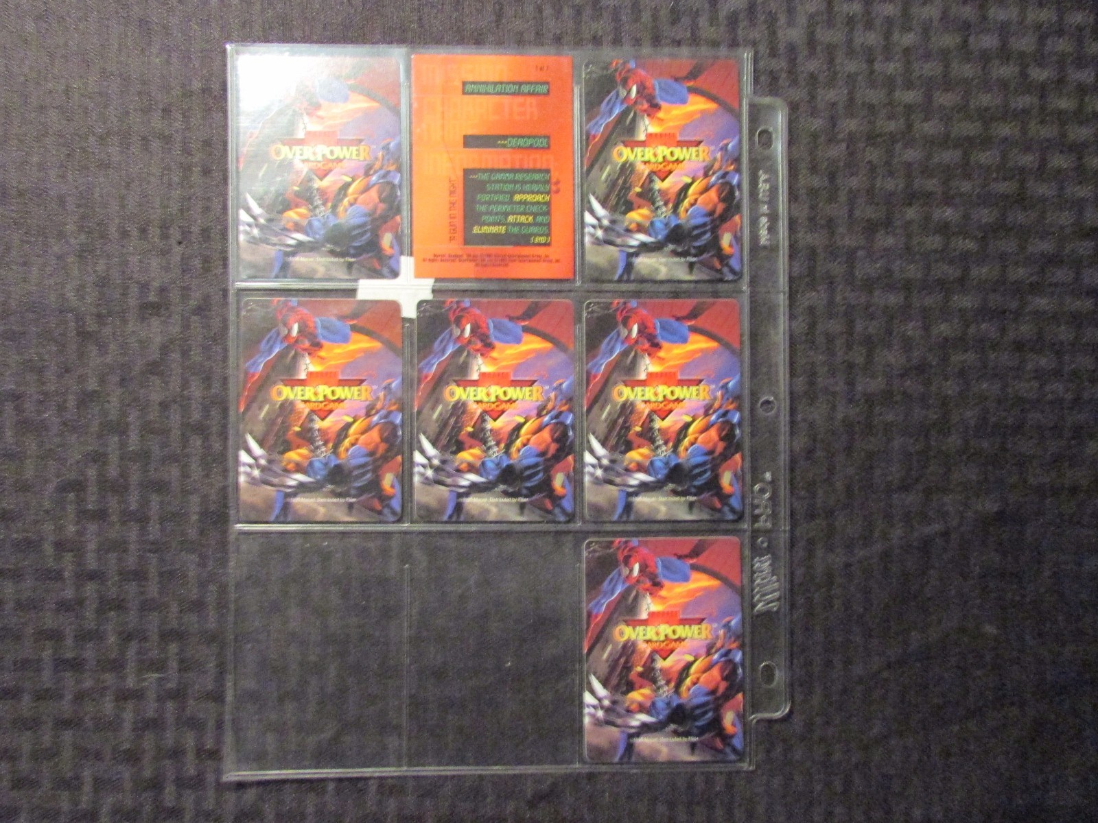 1995 DEADPOOL Overpower Trading Cards LOT of 7 VF+ 8.5 | eBay