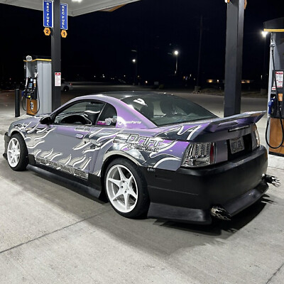 KBD Body Kits 2FORDY Style Polyurethane Rear Bumper Fits Ford Mustang ...