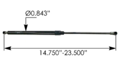 Volvo Trucks Hood Shock Rep. 11QM417M / 20358822 | eBay