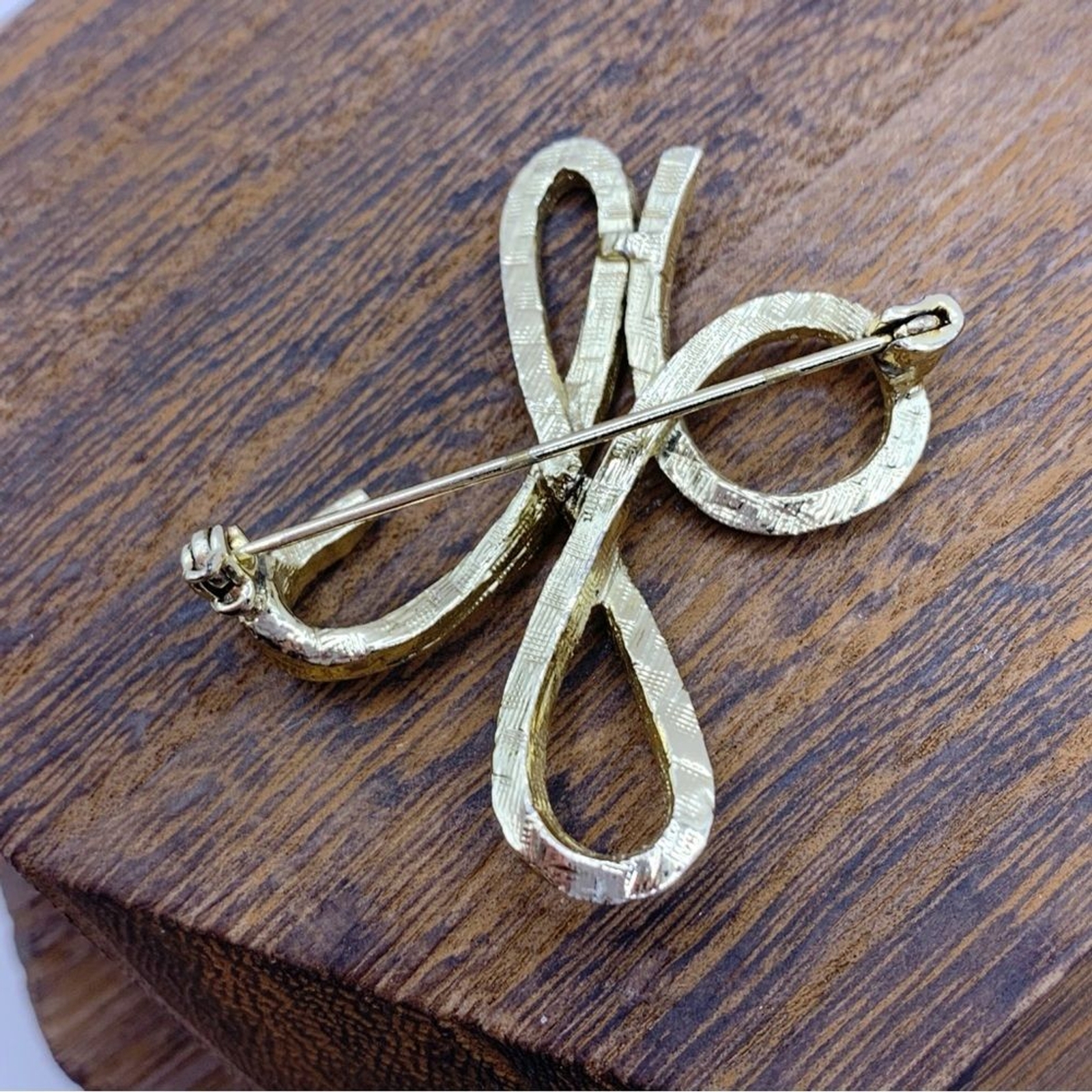 Vintage letter H initial brook pin script cursive gol… - Gem