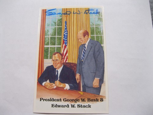 Edward Stack Autographed Photo Postcard JSA Auction Certified | eBay