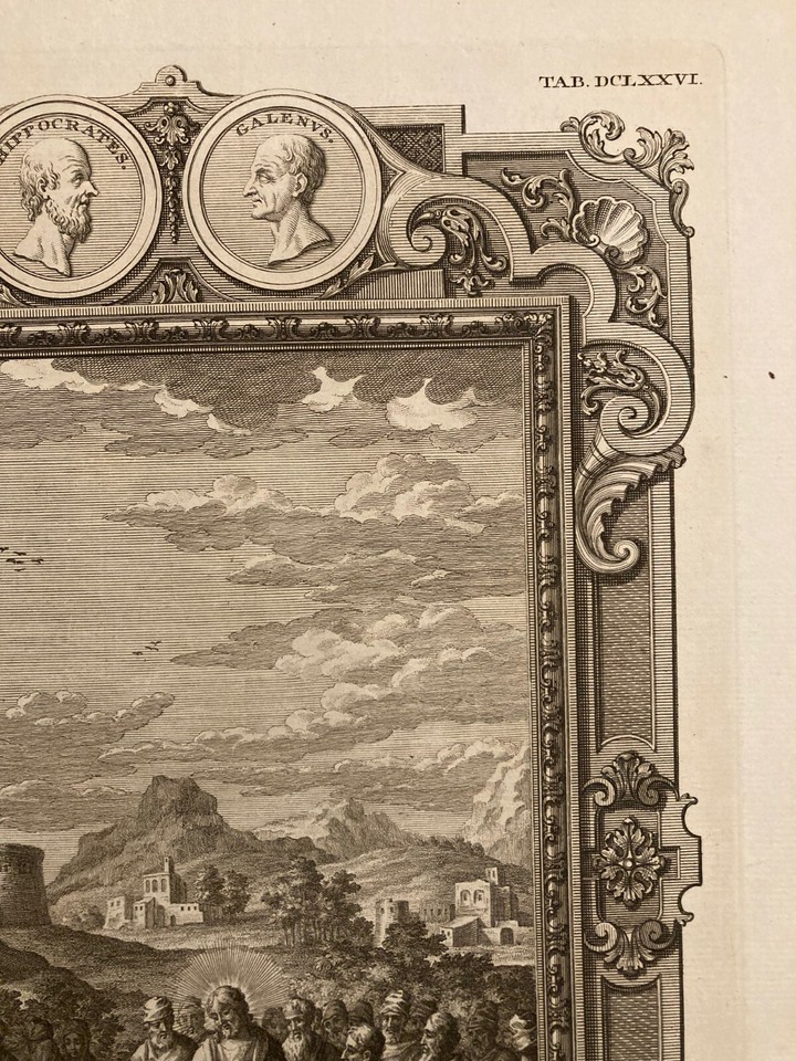 1731 Orig Old Master Bible Engraving Print Fine Art PHYSICA SACRA ...