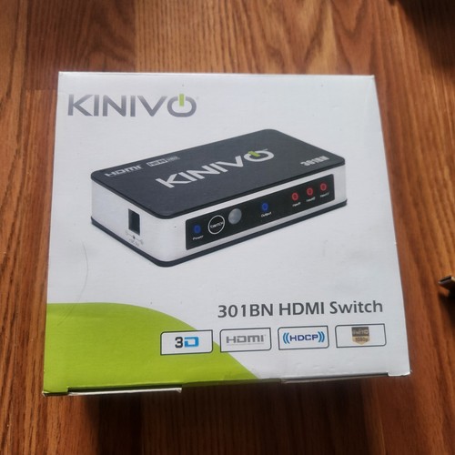 Kinivo 3-Port High Speed 4K HDMI Switch with IR Wireless Remote New ...