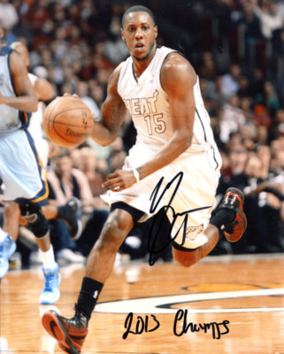 Mario Chalmers Autographed 2013 Champs 8x10 Photo | eBay