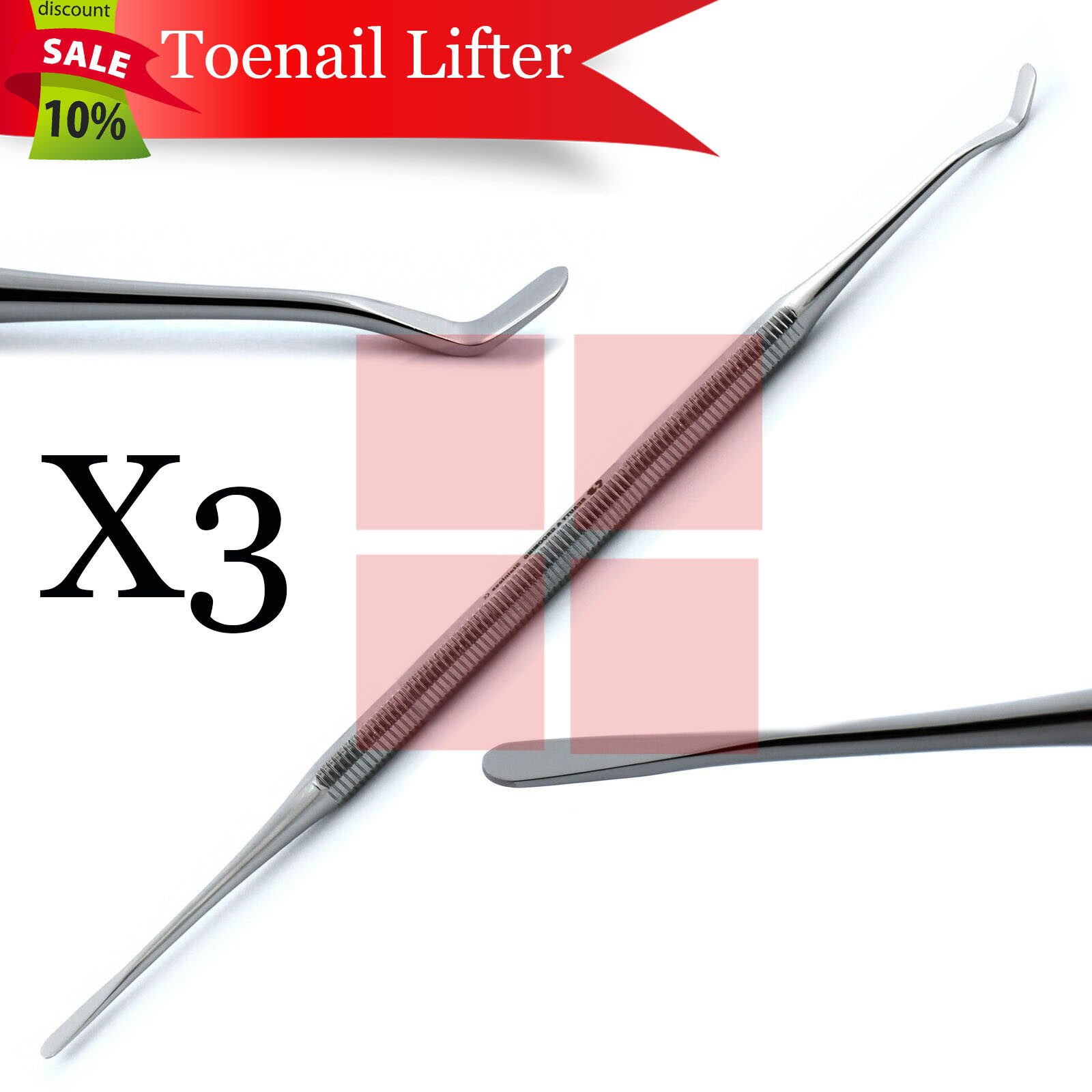 3Pcs Podiatry Ingrown Toenail Lifter Nail Cleaner Chiropody Podiatry ...