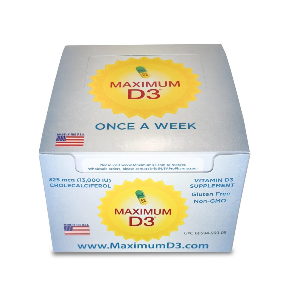 Maximum D3 13,000 IU Vitamin D Supplement 60 Capsules 60-Week Supply | eBay