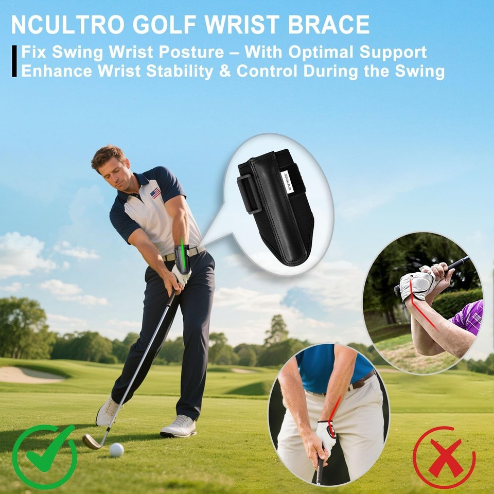 Golf Wrist Brace | Golf Wrist Training Aid - Adjustable Wrist Trainer ...