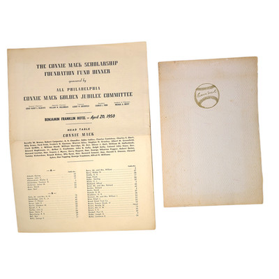 HOF Umpire Tom Connolly Signed Autograph 1950 Connie Mack Philadelphia ...