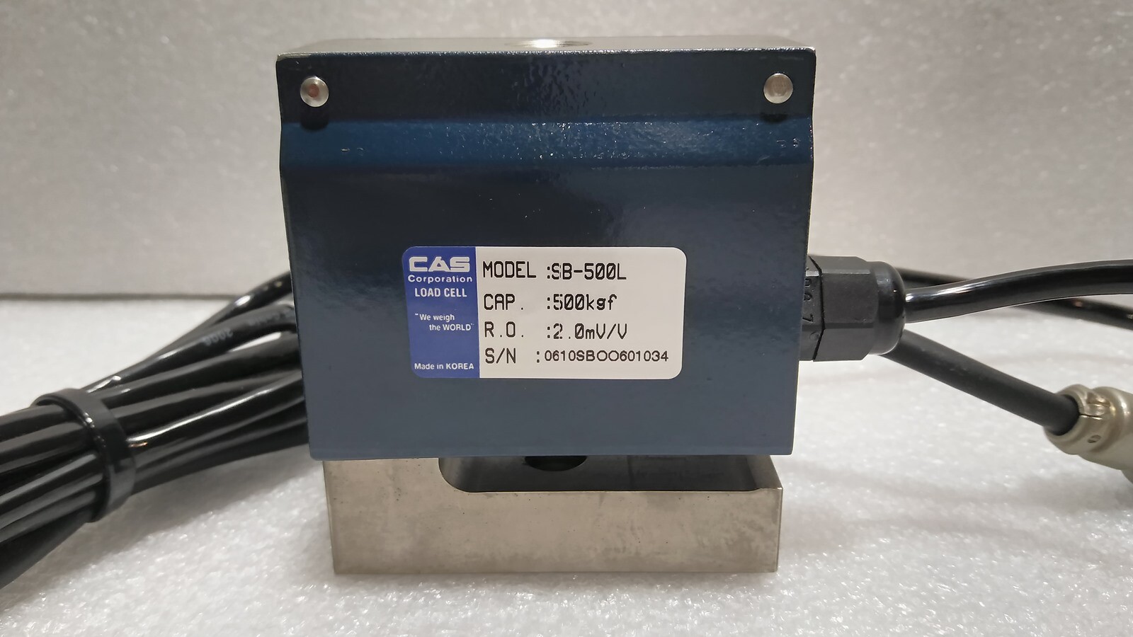 [Used] CAS / SB-500L / LOAD CELL, 500kgf, 2.2mV/V | eBay