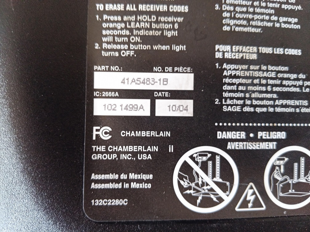 Chamberlain LiftMaster Logic Board 41A5483-1B | eBay