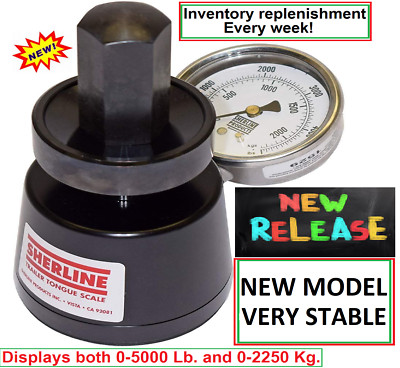 Sherline Hydraulic LM5000 Trailer Tongue Weight Scale Latest model (LB ...