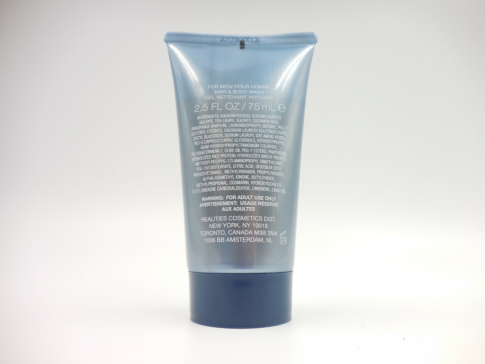 Graphite Blue by REALITIES - Hair & Body Wash GEL 2.5 Fl. oz./ 75 mL ...
