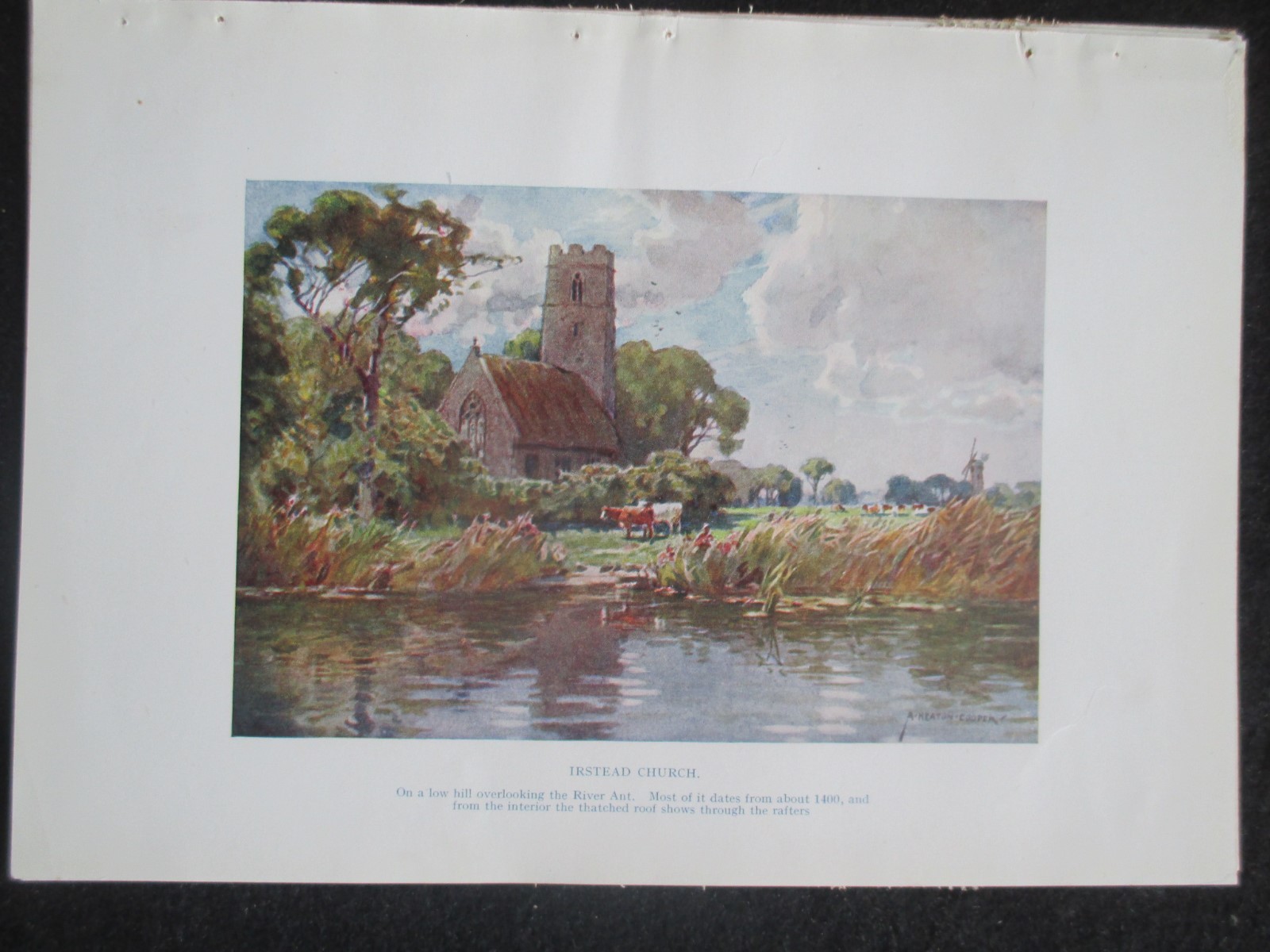 Original Antiquarian c1926 A Heaton Cooper Print - Irstead Church ...