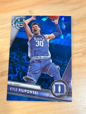2023-24 Bowman Chrome U Sapphire Kyle Filipowski Duke Blue Devils #23 ...