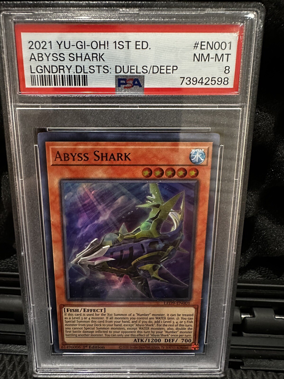 2021 Yu-Gi-Oh first edition abyss shark PSA 8 | eBay