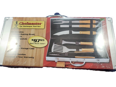 Chefmaster 8 Pc Barbeque Tool Set BBQ Brand New | eBay