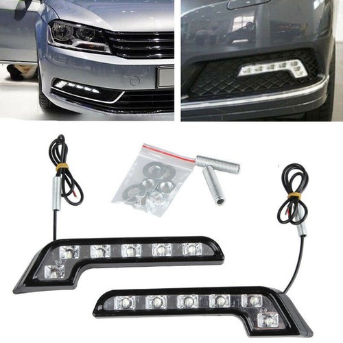2pcs L 6 LED Daytime Running Lights Fog Lamps For Car Truck off-road ...