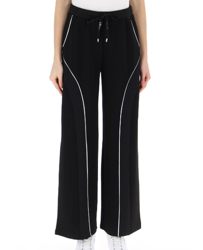 Pantalon Femme Liu Jo Coton Poches Stretch Mode TA4026 22222 Noir | eBay