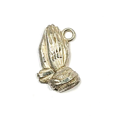 Vintage Sterling Silver Small Praying Hands Charm | eBay