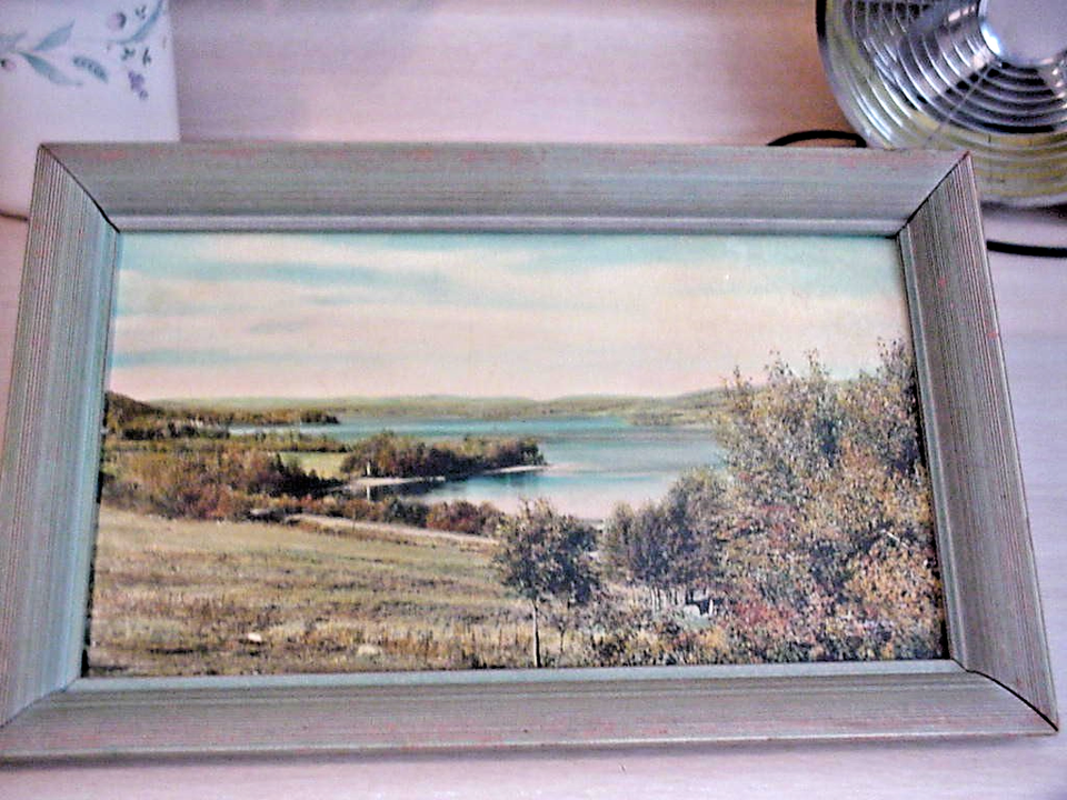 VINTAGE FRAMED CHARLES SAWYER HAND COLORED PHOTO, EAGLE LAKE | eBay