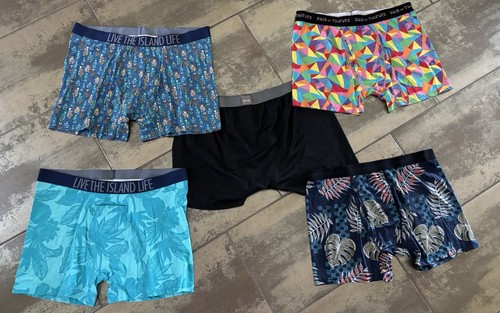 5 Pairs Of XL Mens Underwear Peter Millar, Pr Of Thieves & Tommy Bahama ...