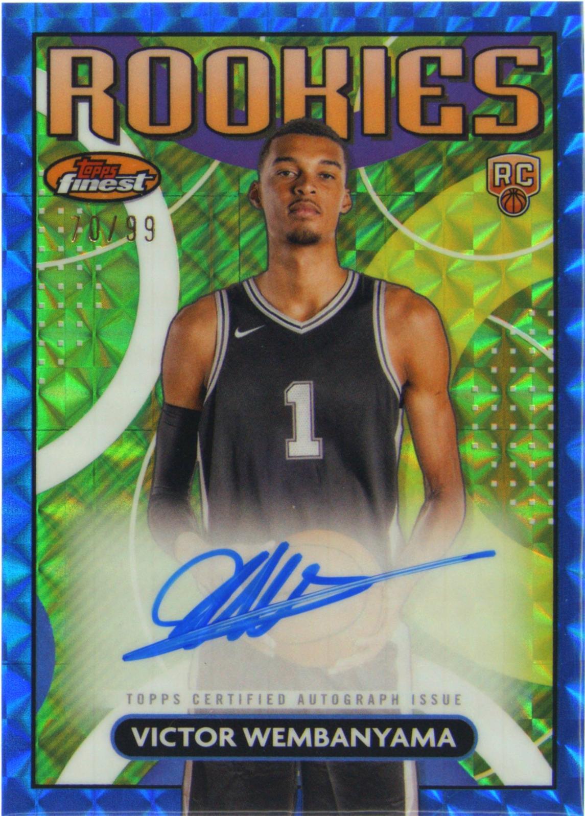 2023-24 Topps Finest - Rookie Finest Autographs Victor Wembanyama #RFA ...