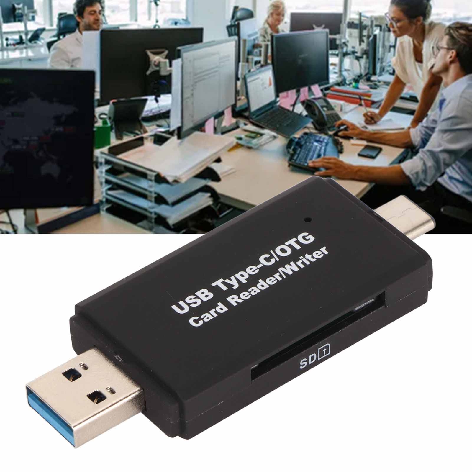 USB C Memory Card Reader Professional Plug And Play OTG USB 3.0 Storage ...