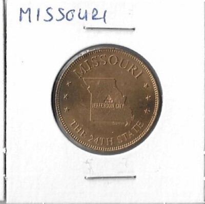MISSOURI THE SHOW ME STATE STATES OF THE UNION 1" BRONZE TOKEN | eBay