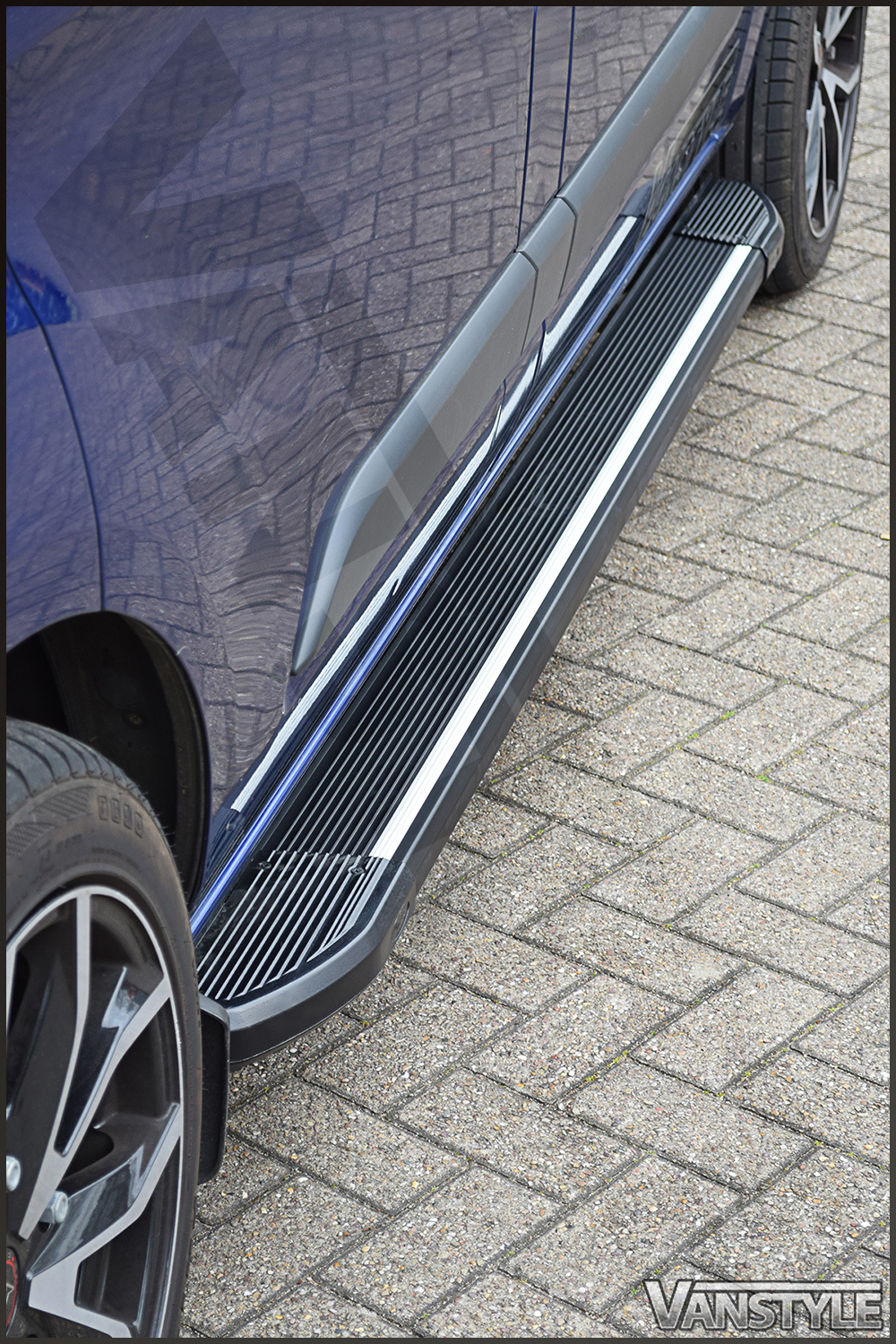 FITS FORD TRANSIT CUSTOM BLACK SIDE STEPS LWB SIDE BARS RUNNING BOARDS ...